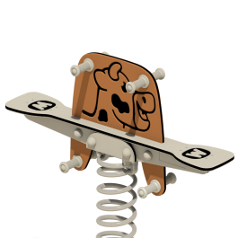 Double spring rocker for playgrounds Dairey | Wickey.co.uk