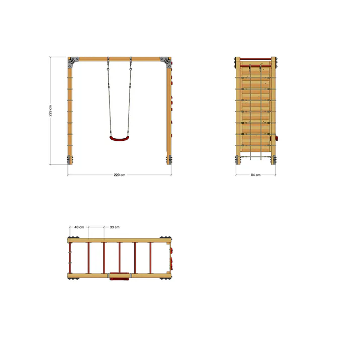 monkey bars climbing frame uk