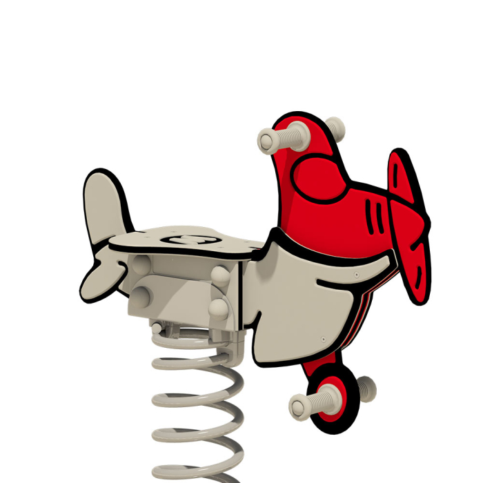 Airplane spring rocker for kids' playgrounds & gardens | Wickey.co.uk