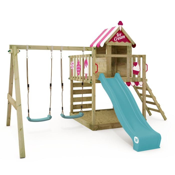Climbing frame with double swing Smart Candy | Wickey.co.uk
